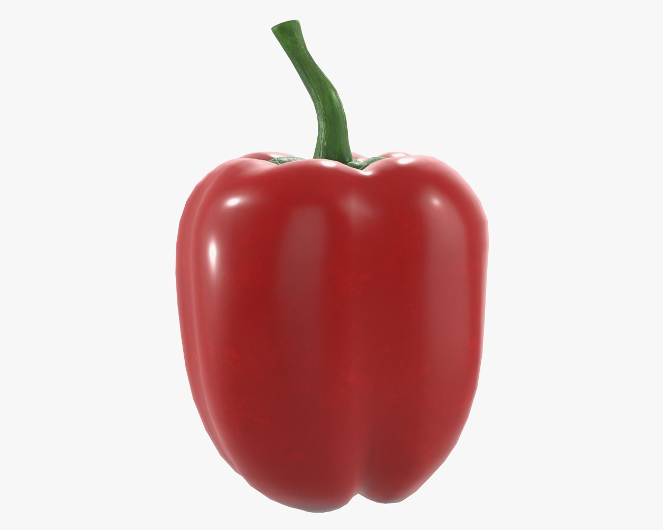 3D Model Pepper Red Bell - TurboSquid 1389005