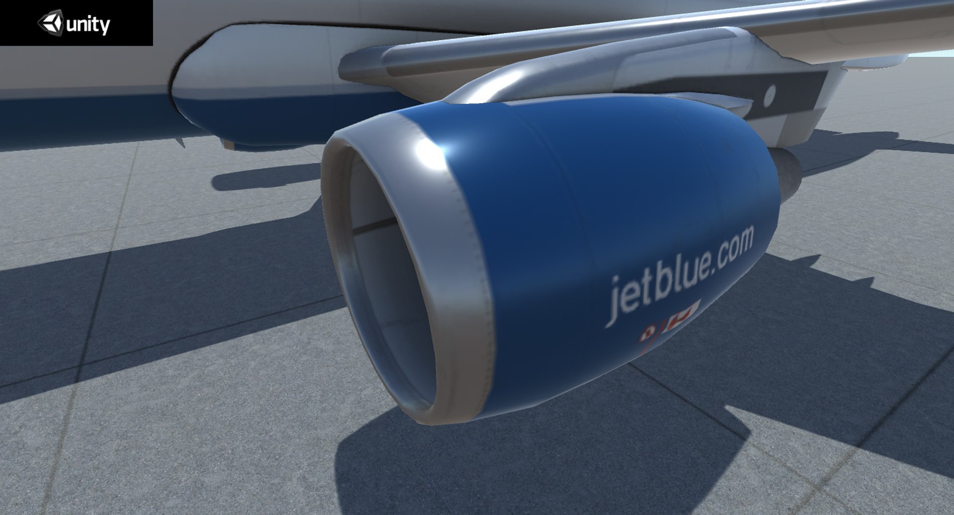 3d model airbus a320 jetblue animation