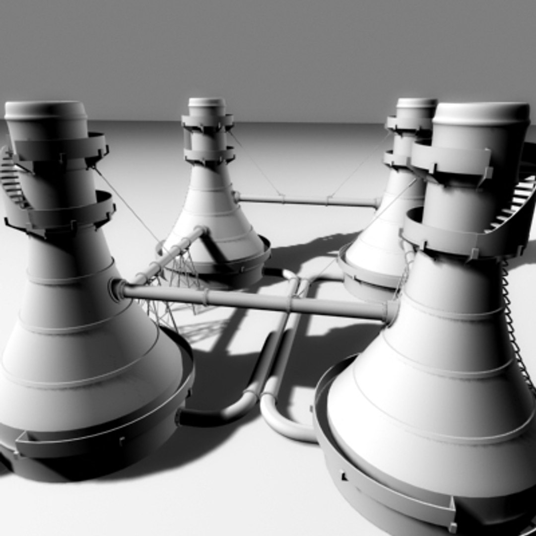 3dsmax Nuclear Towers