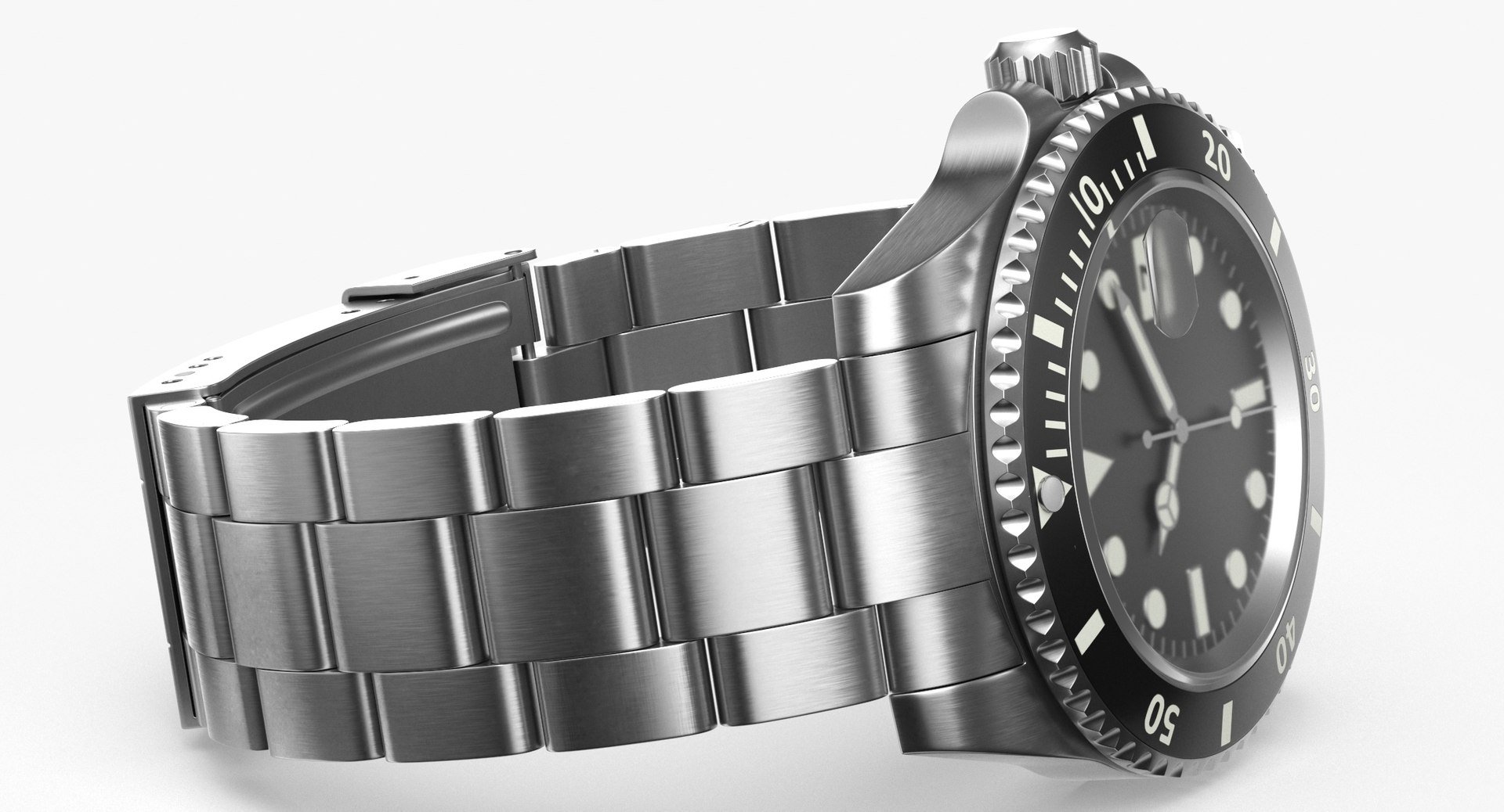 3D Watch Type 03 With 2 Poses Model - TurboSquid 2209644