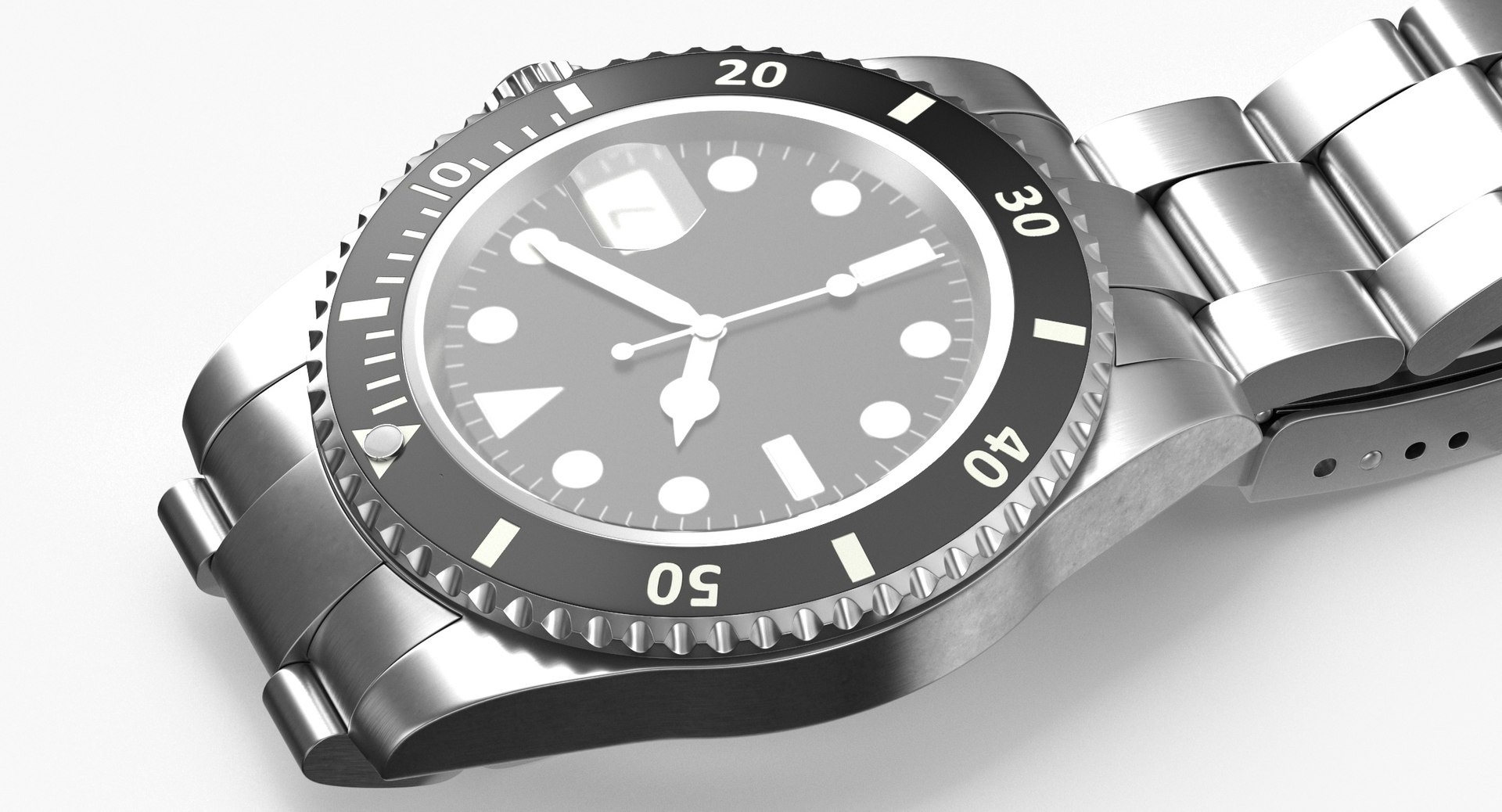 3D Watch Type 03 With 2 Poses Model - TurboSquid 2209644
