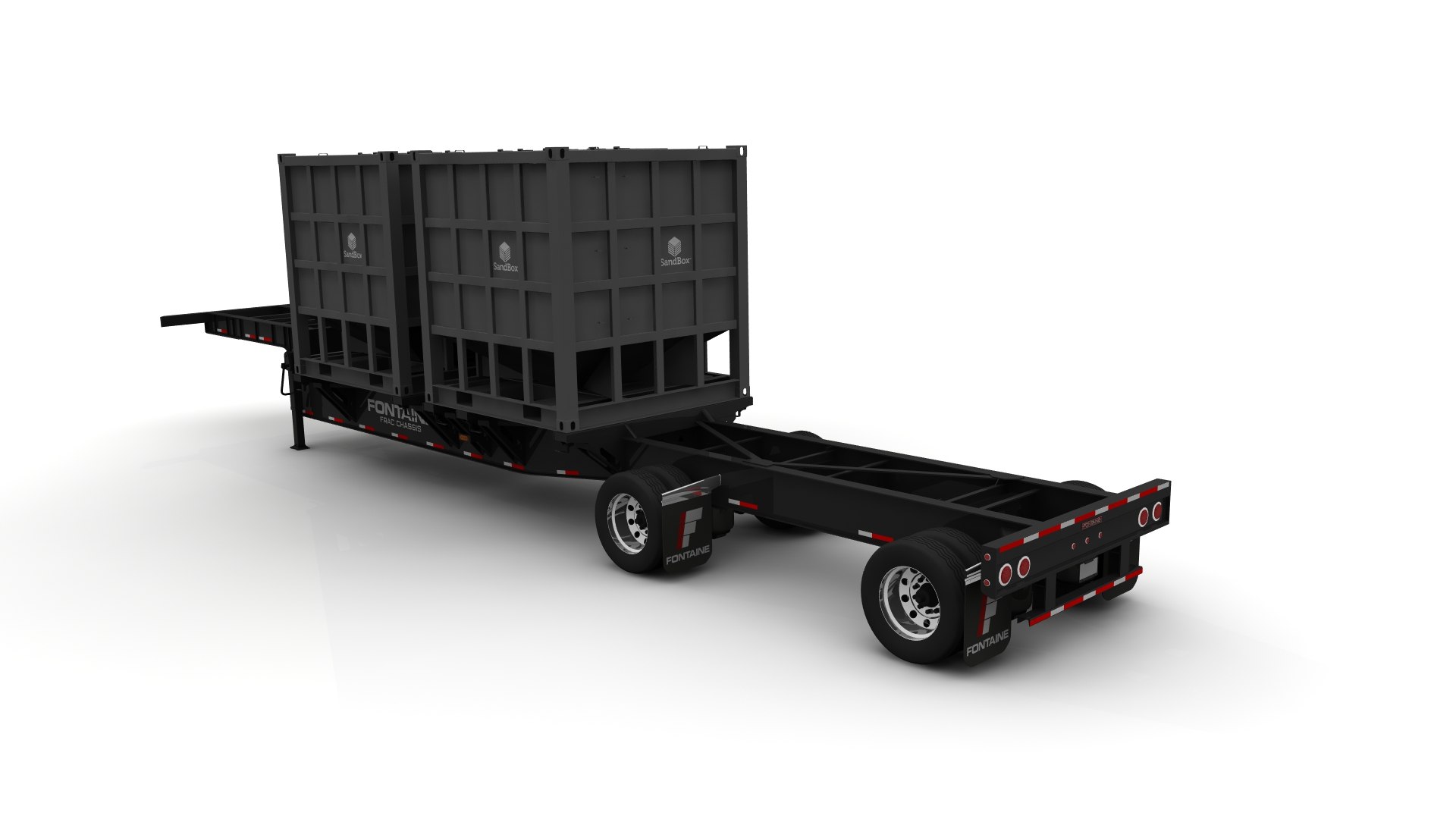 Frap Sand Chassis Trailer 3D Model - TurboSquid 1432278