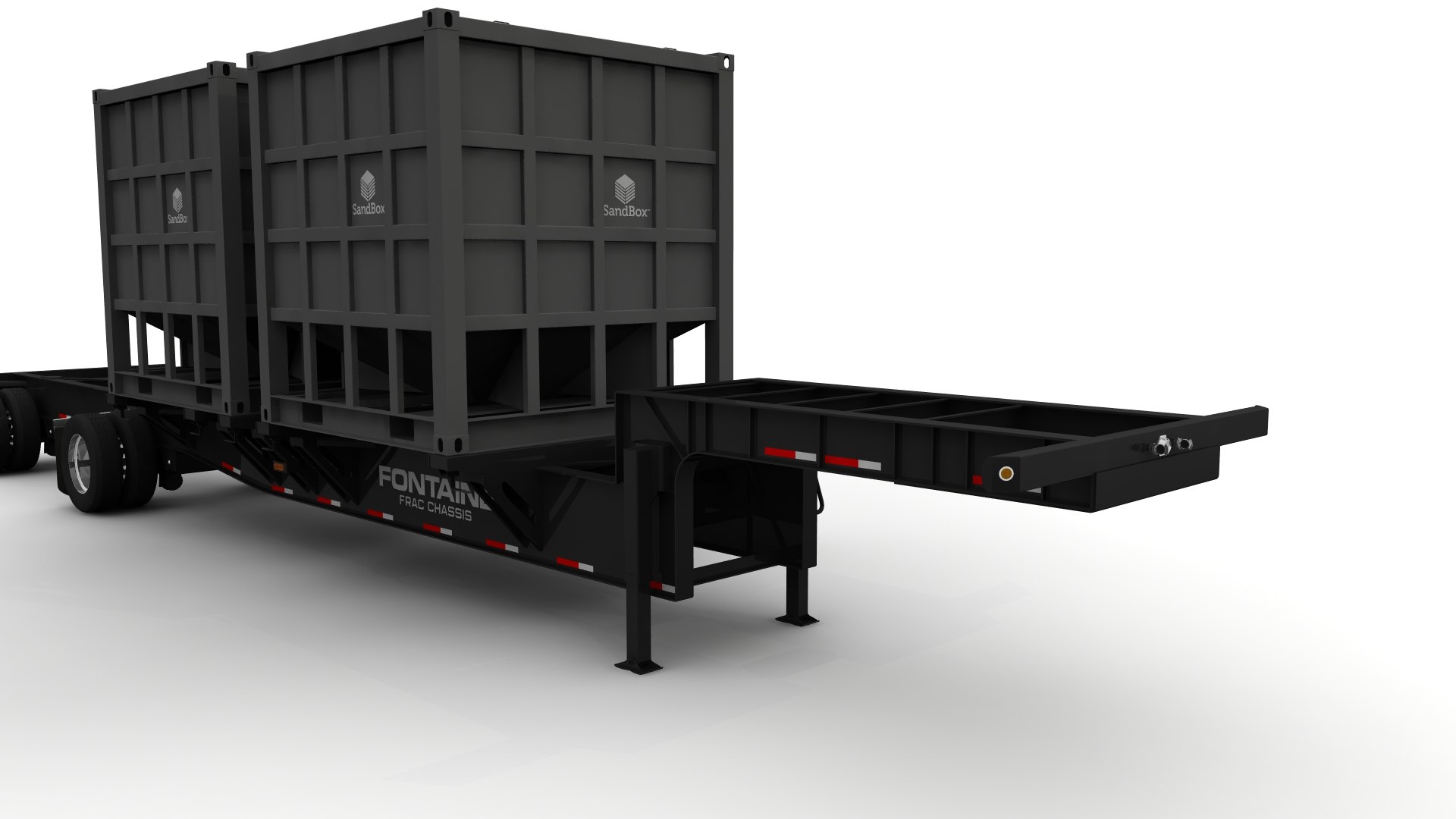Frap Sand Chassis Trailer 3D Model - TurboSquid 1432278