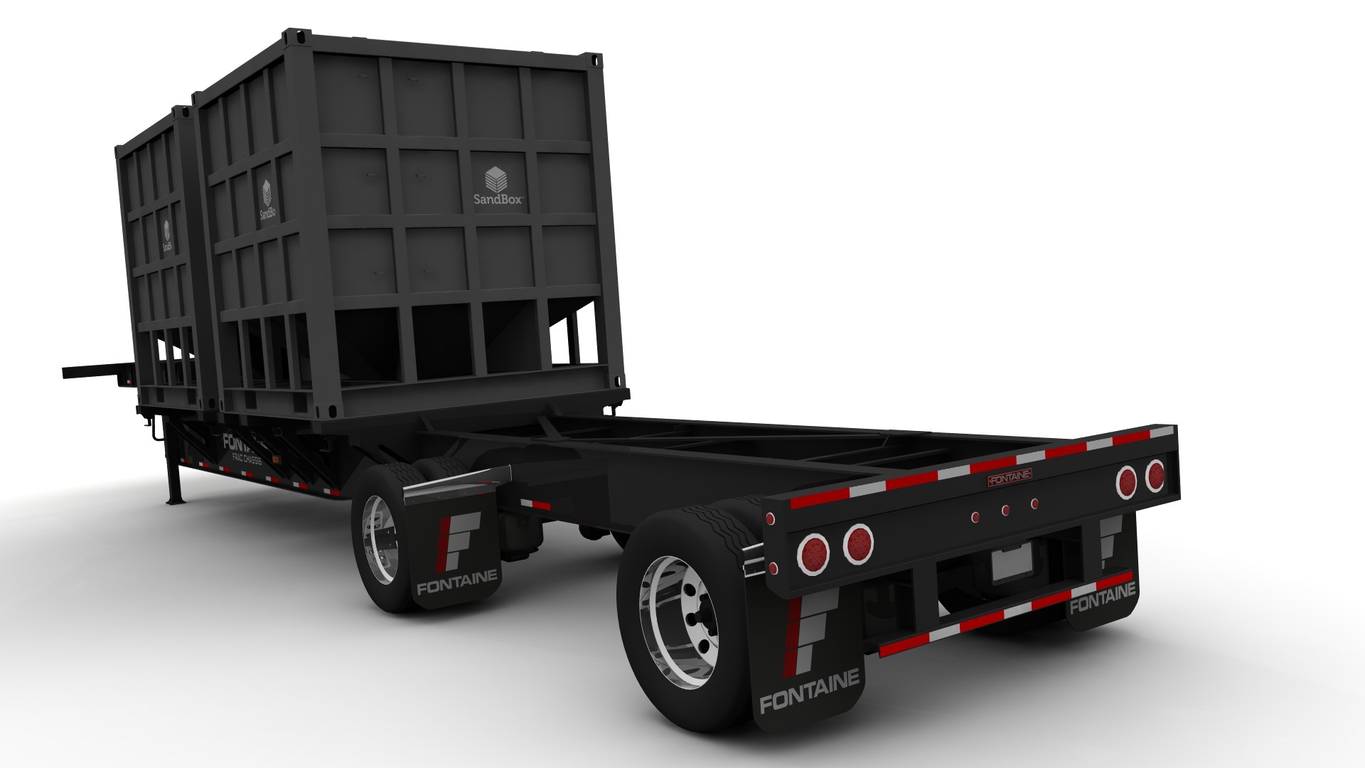 Frap Sand Chassis Trailer 3D Model - TurboSquid 1432278