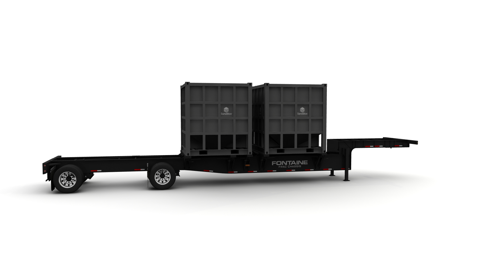 Frap Sand Chassis Trailer 3D Model - TurboSquid 1432278