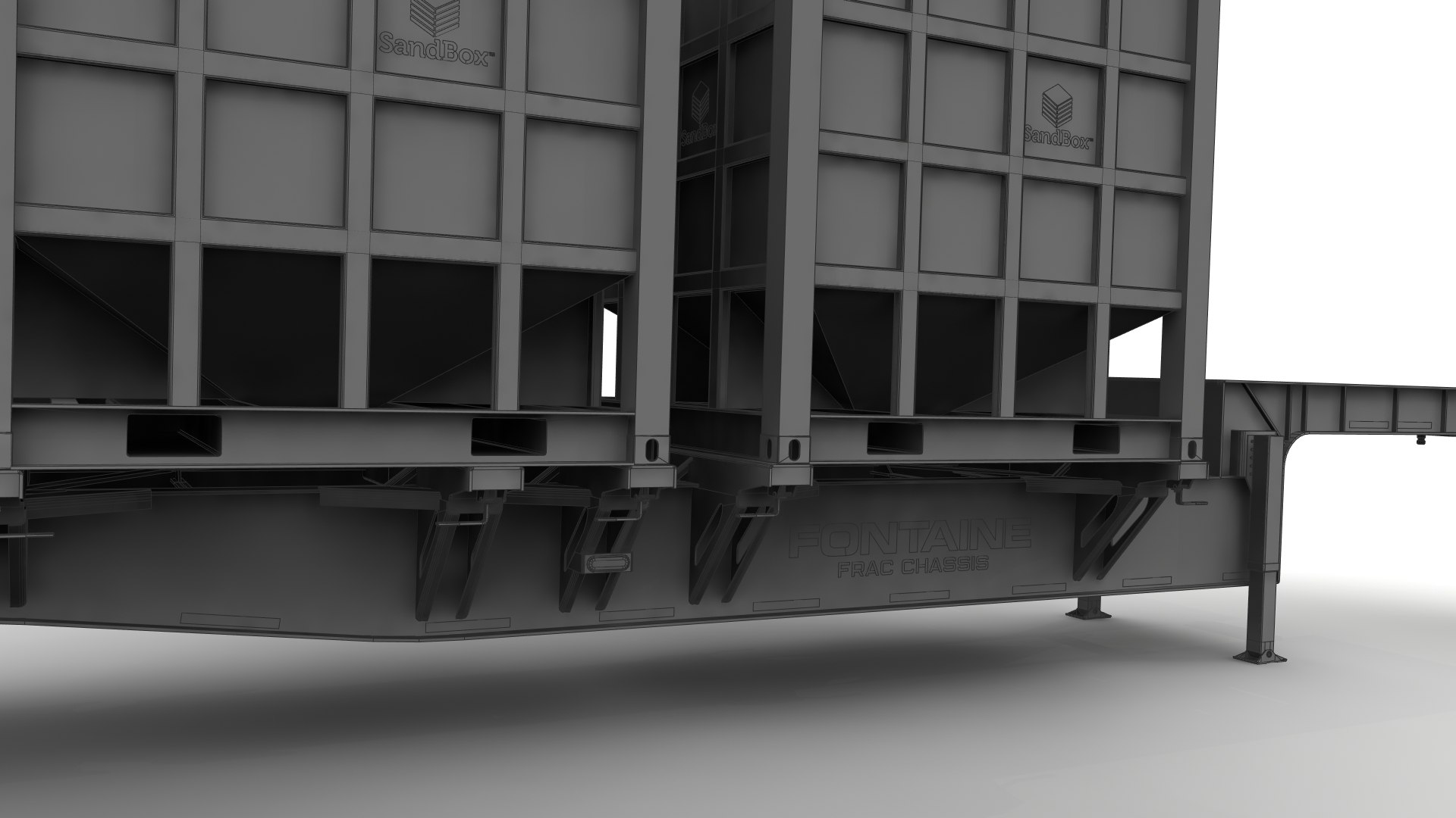 Frap Sand Chassis Trailer 3D Model - TurboSquid 1432278