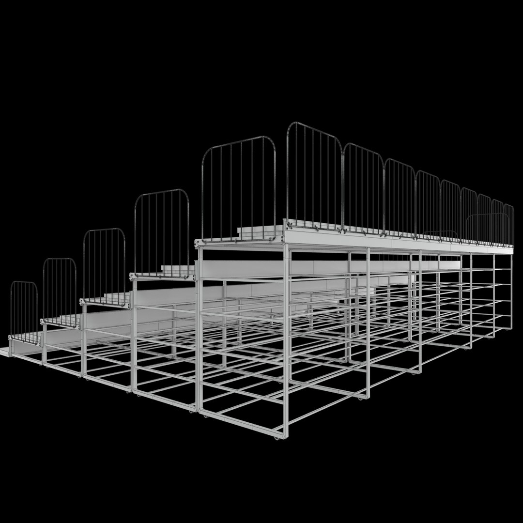 Bleachers 3D Model - TurboSquid 1205377