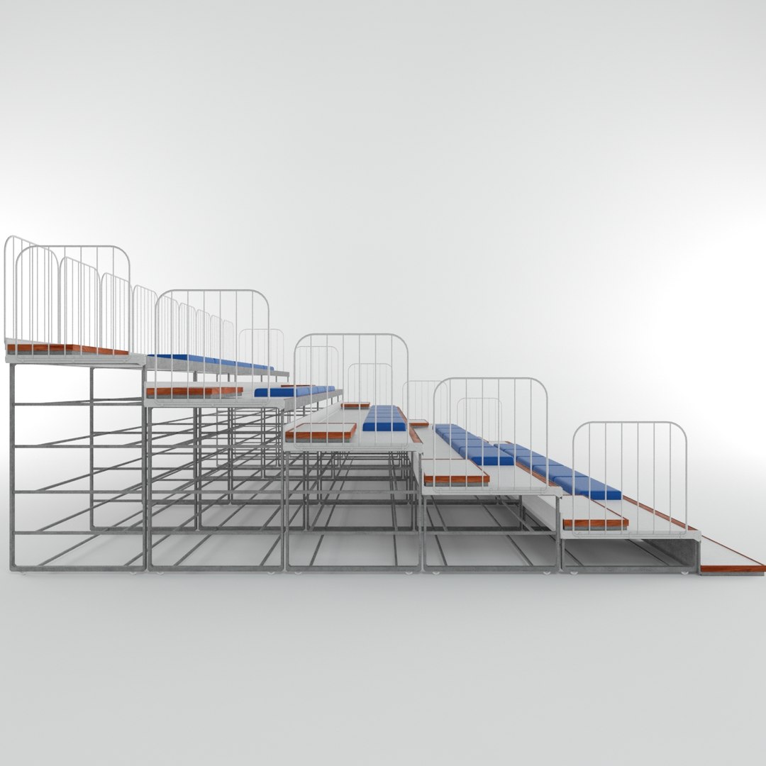 Bleachers 3D Model - TurboSquid 1205377