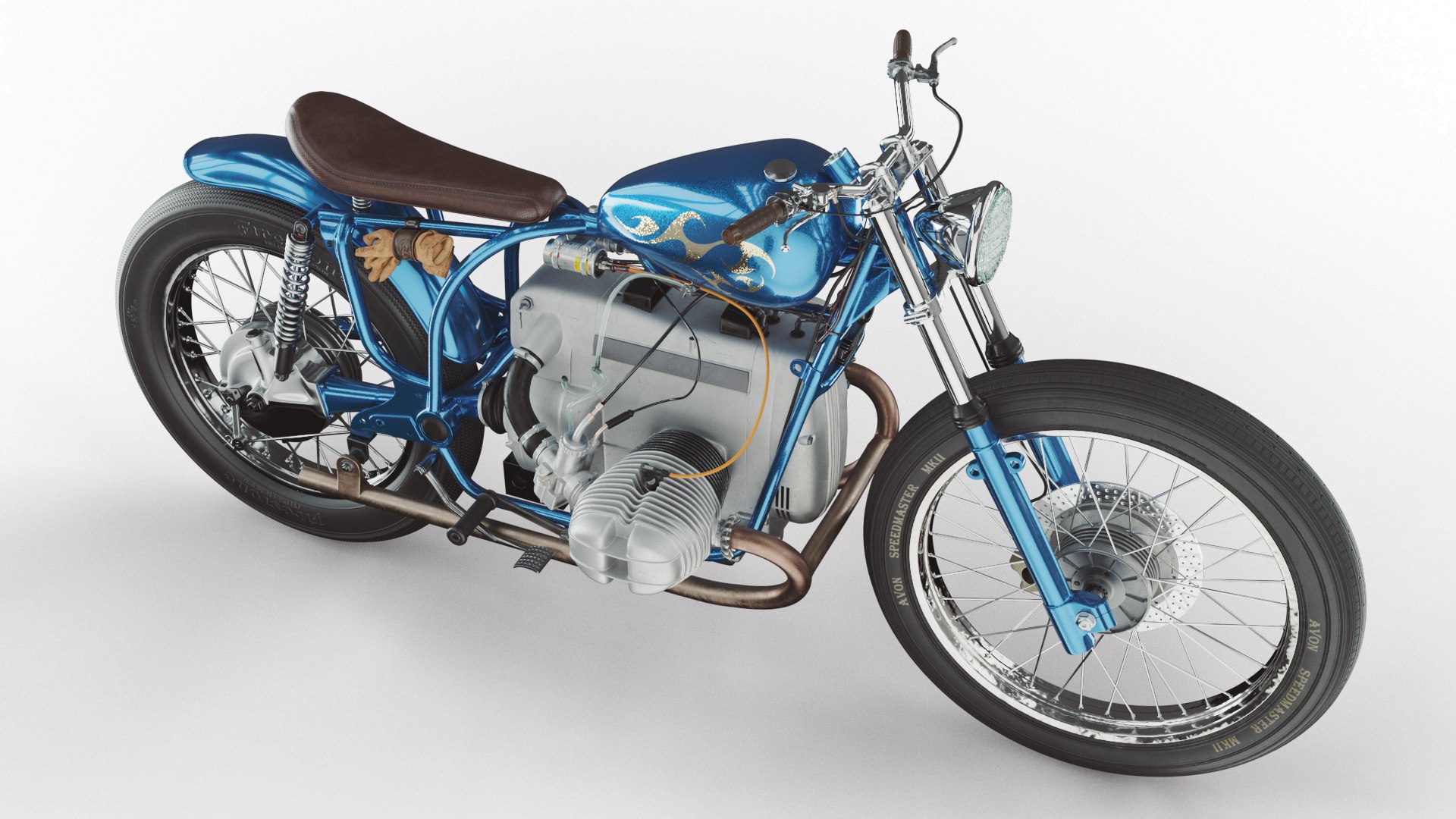 Motorcycle Cafe Racer 3D Model - TurboSquid 1933292