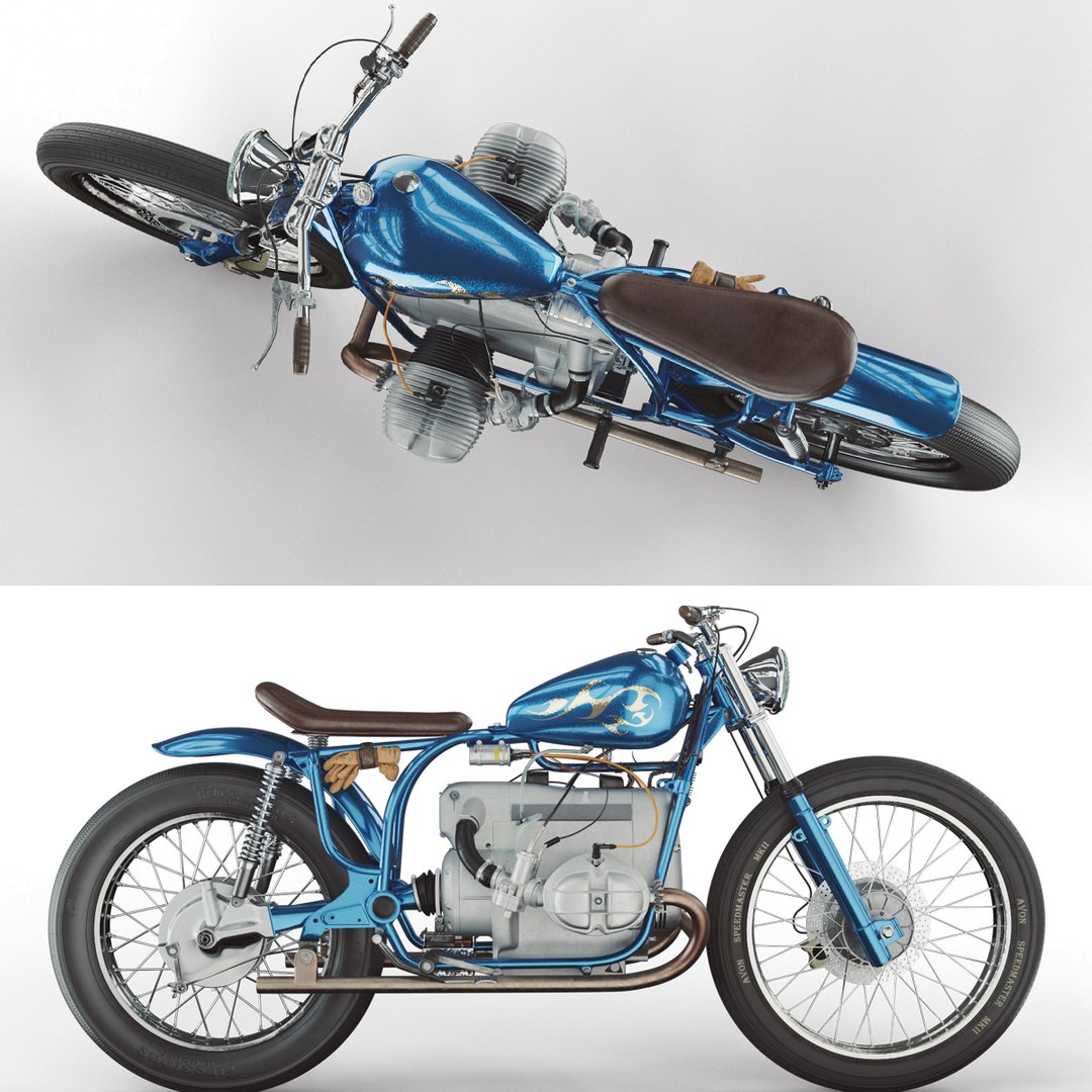 Motorcycle Cafe Racer 3D Model - TurboSquid 1933292