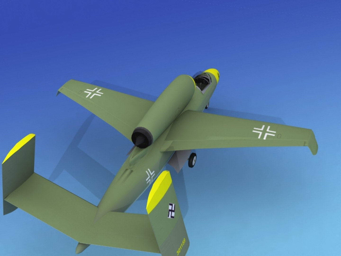 3d Fighter Jets Heinkel 162 Model