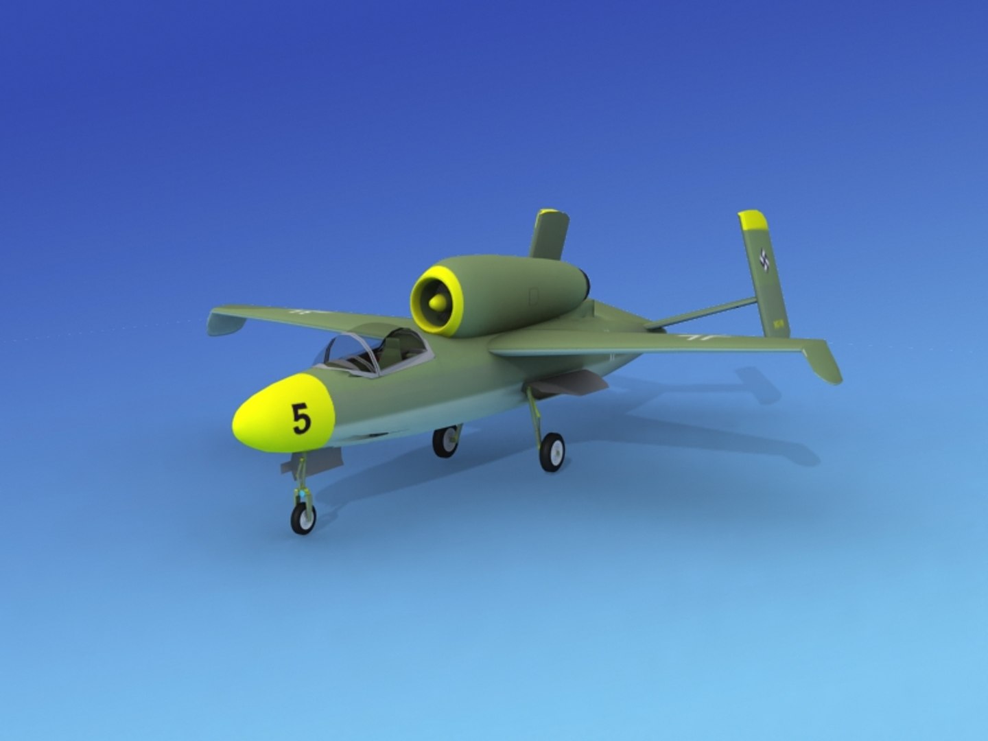 3d Fighter Jets Heinkel 162 Model