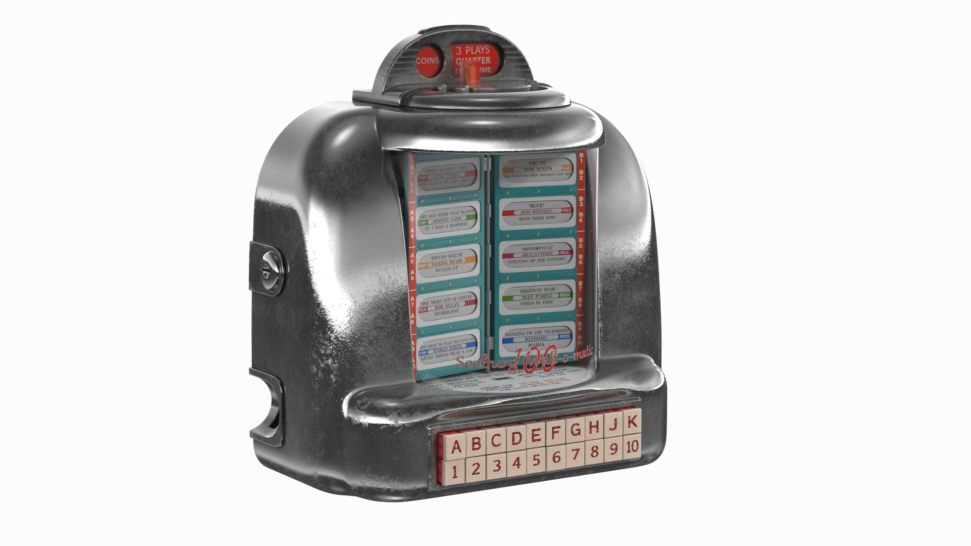 Vintage Tabletop Jukebox Seeburg Off State 3D Model - TurboSquid 2352034