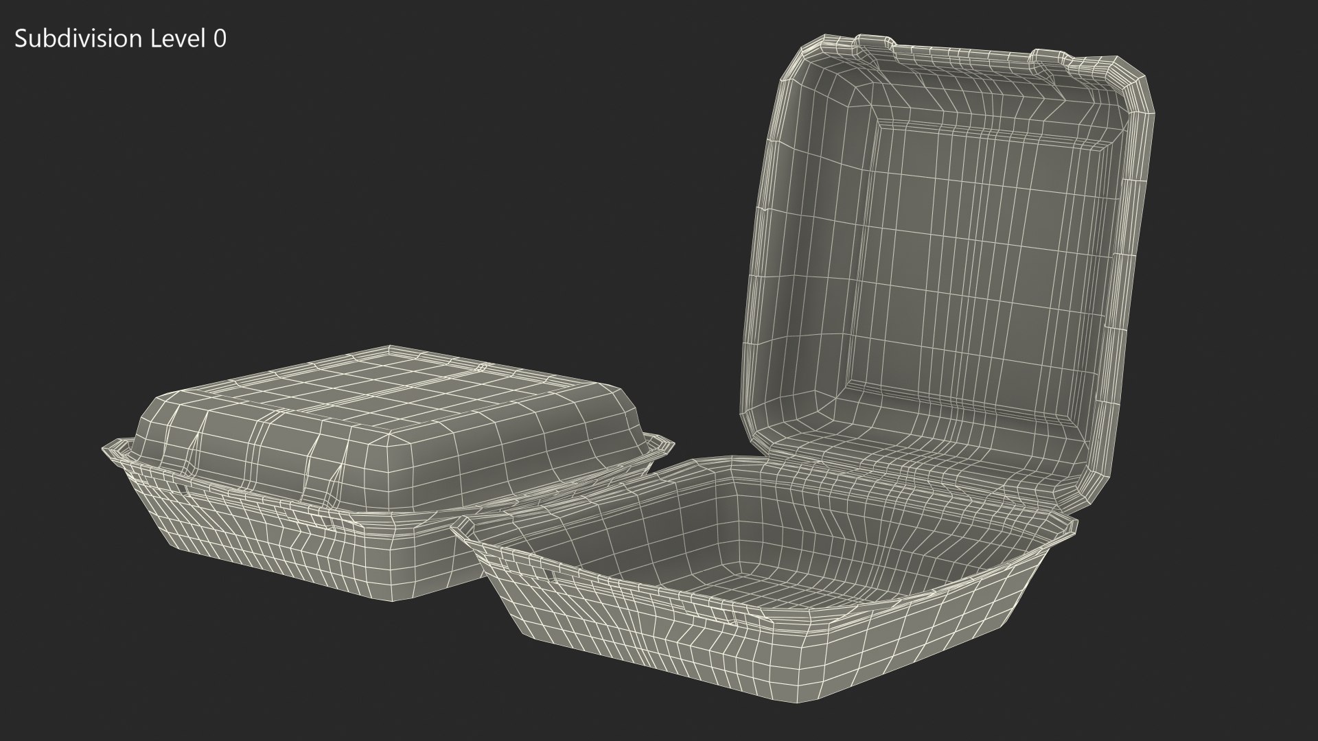 3D Compostable Food Container Set Model - TurboSquid 1806990