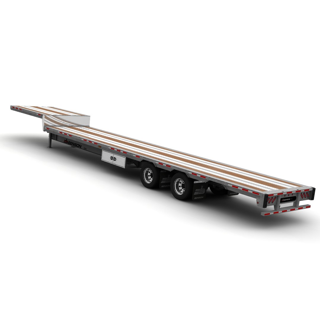 3D Benson Drop Deck Trailer - TurboSquid 1335909