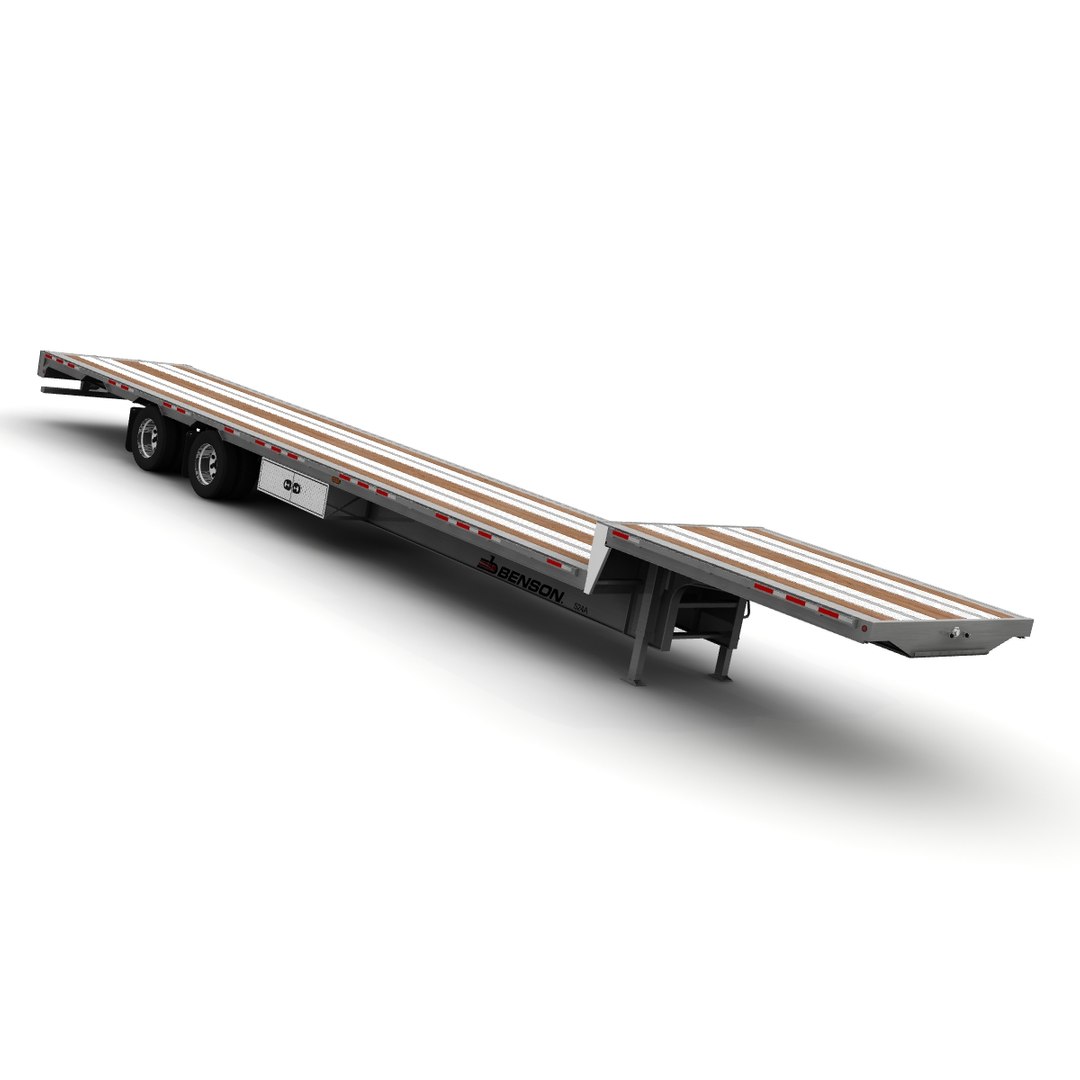 3D Benson Drop Deck Trailer - TurboSquid 1335909