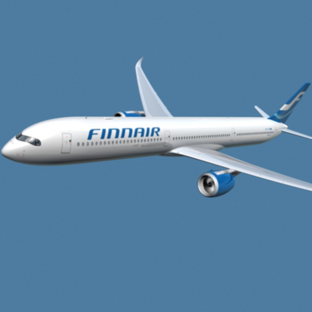 3d A350-1000 Finnair Model