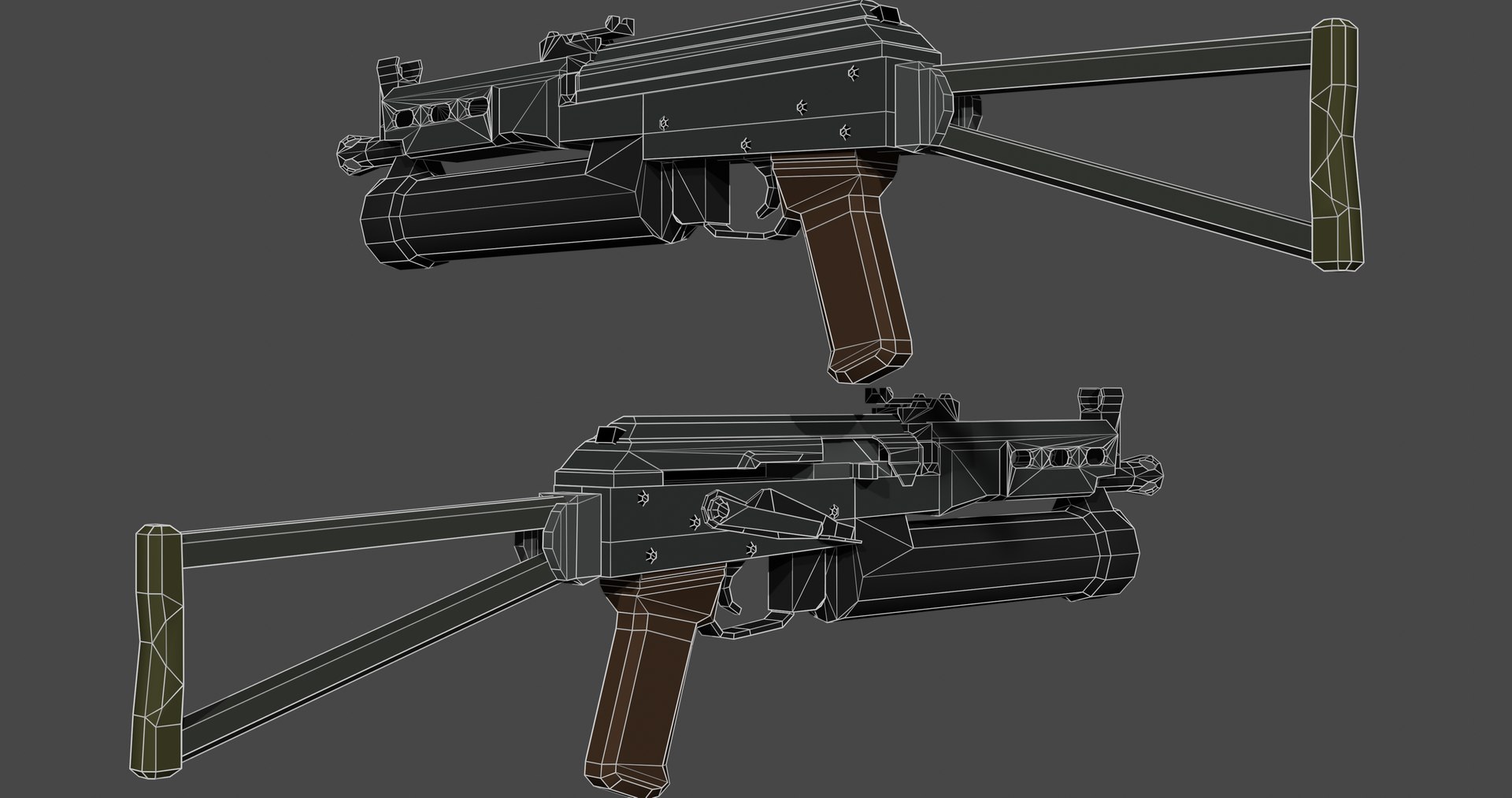 3D BIZON Weapons Of The Russian Army - BIZON Low Poly - TurboSquid 1750894