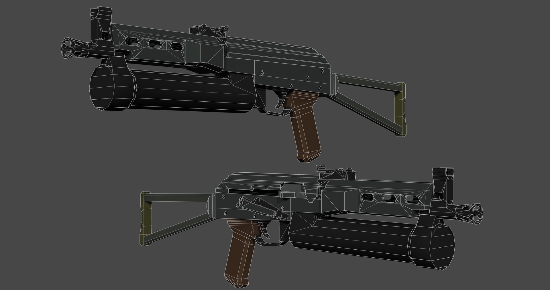 3D BIZON Weapons Of The Russian Army - BIZON Low Poly - TurboSquid 1750894