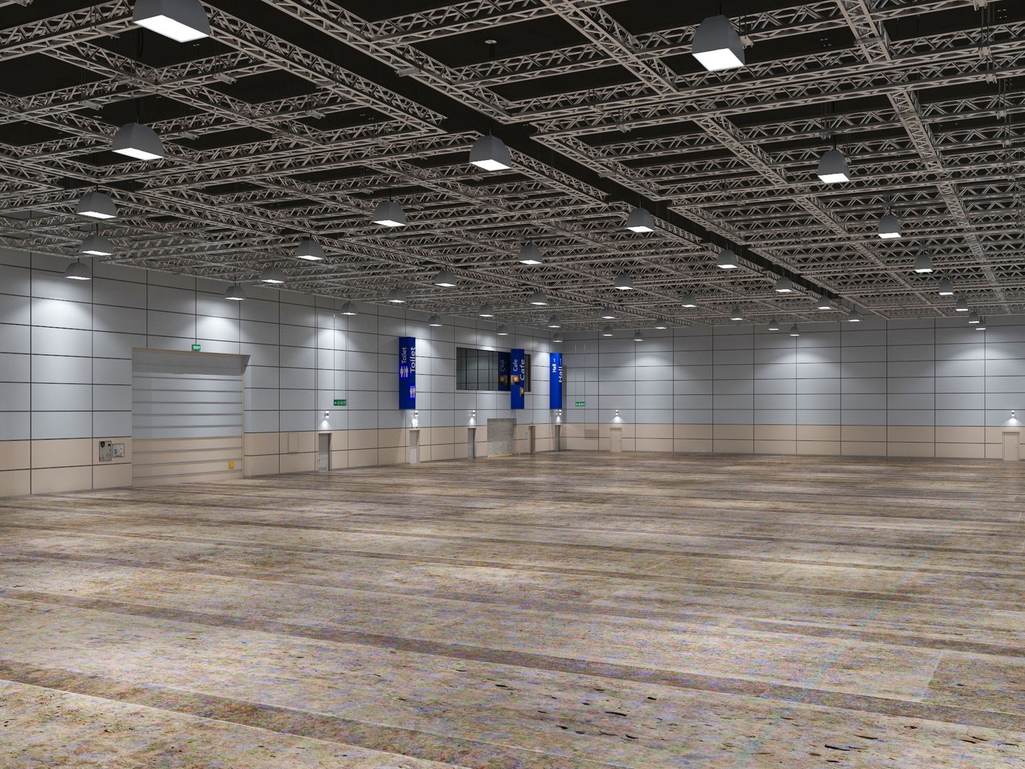 Exhibition Hall Interior 8 3D Model - TurboSquid 2075328