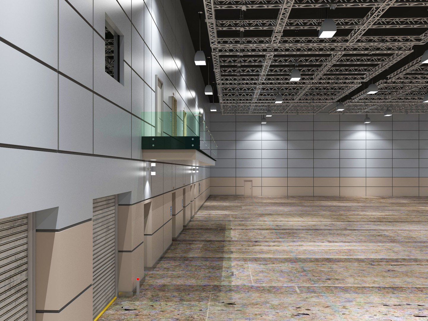 Exhibition Hall Interior 8 3D Model - TurboSquid 2075328