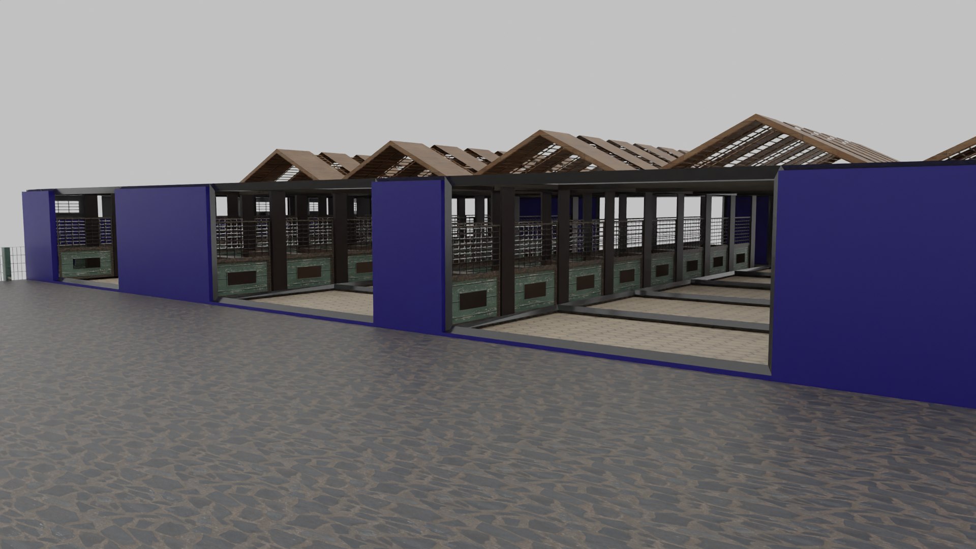 Horse Stable Model - TurboSquid 2159184