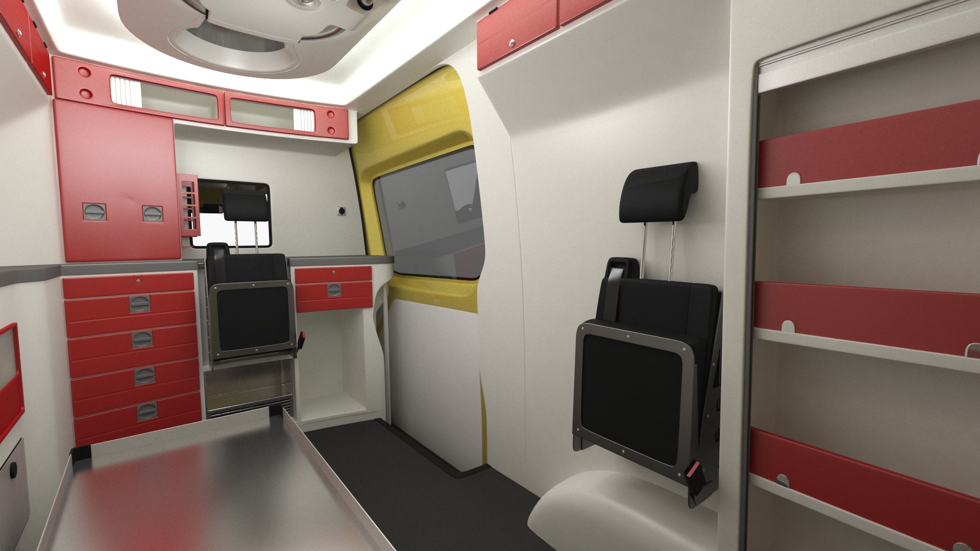 Hospital building emergency ambulance 3D model - TurboSquid 1599046