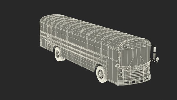 Blue Bird TX3 School Bus 3D model - TurboSquid 1767055