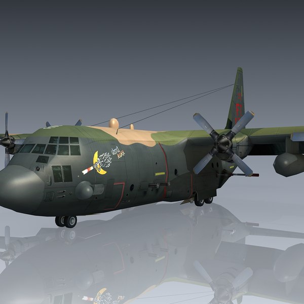 gunship ghost rider lockheed c-130 3d 3ds