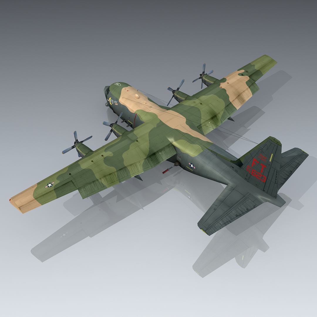 gunship ghost rider lockheed c-130 3d 3ds