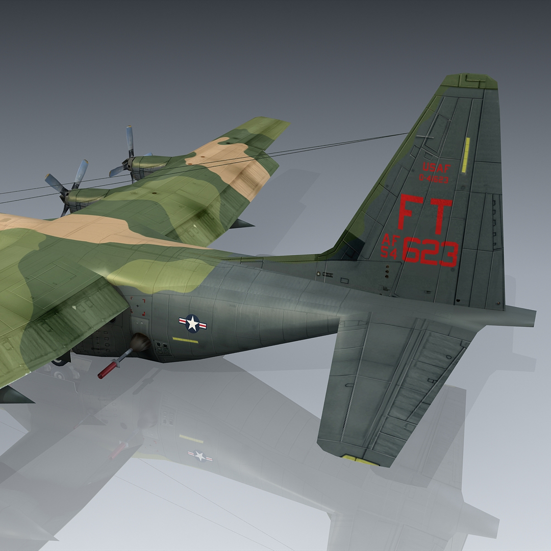 gunship ghost rider lockheed c-130 3d 3ds