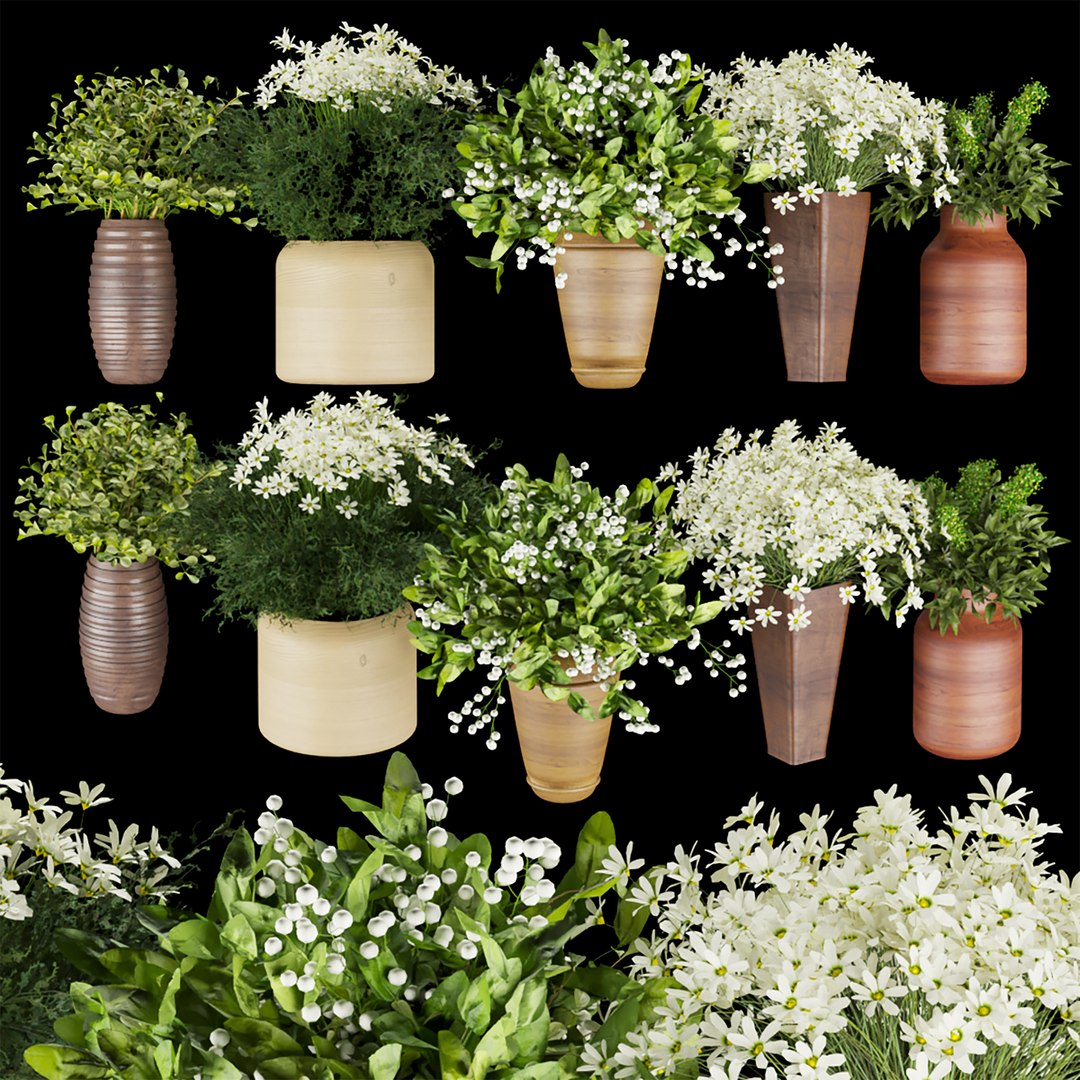 Collection Plant Vol 262 - Bouquet - Flower - 3dmax - Corona - Vray 3D ...