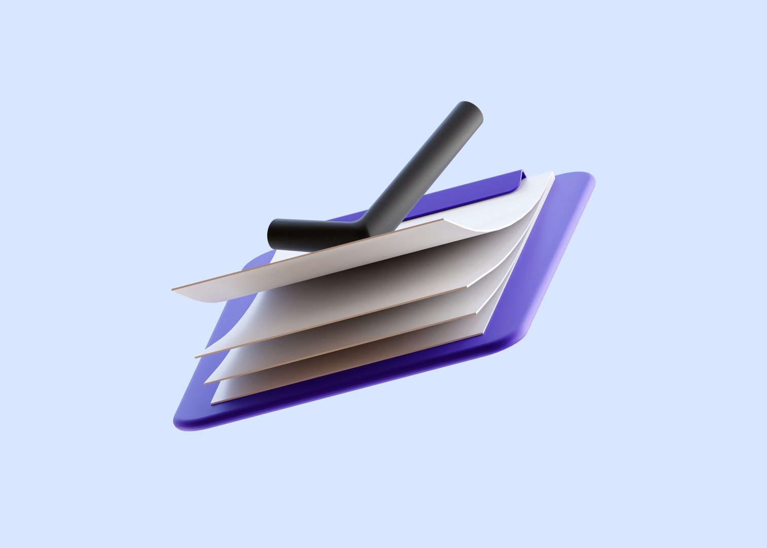 3D Clipping Board Checklist 3D Illustration - TurboSquid 2230197