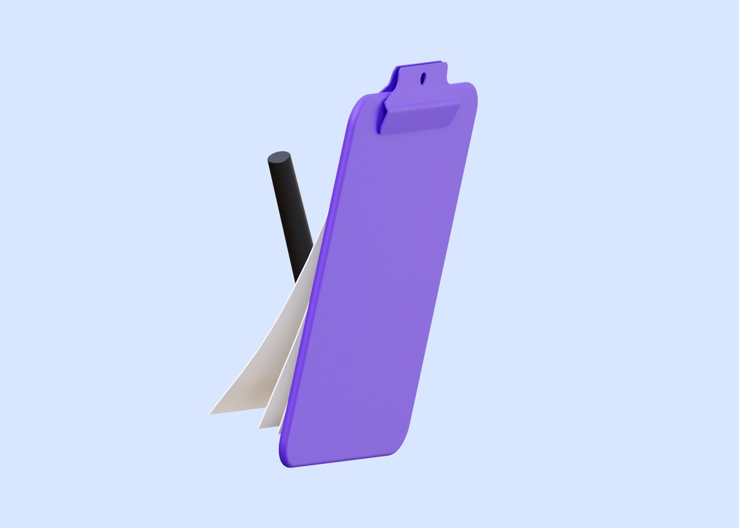 3D Clipping Board Checklist 3D Illustration - TurboSquid 2230197