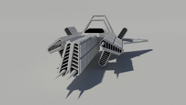 free sci fi race jet 3d model