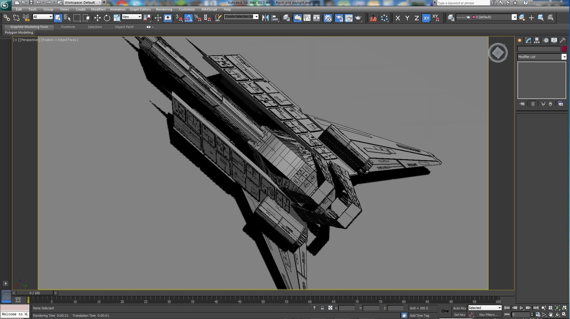 Free Sci Fi Race Jet 3d Model