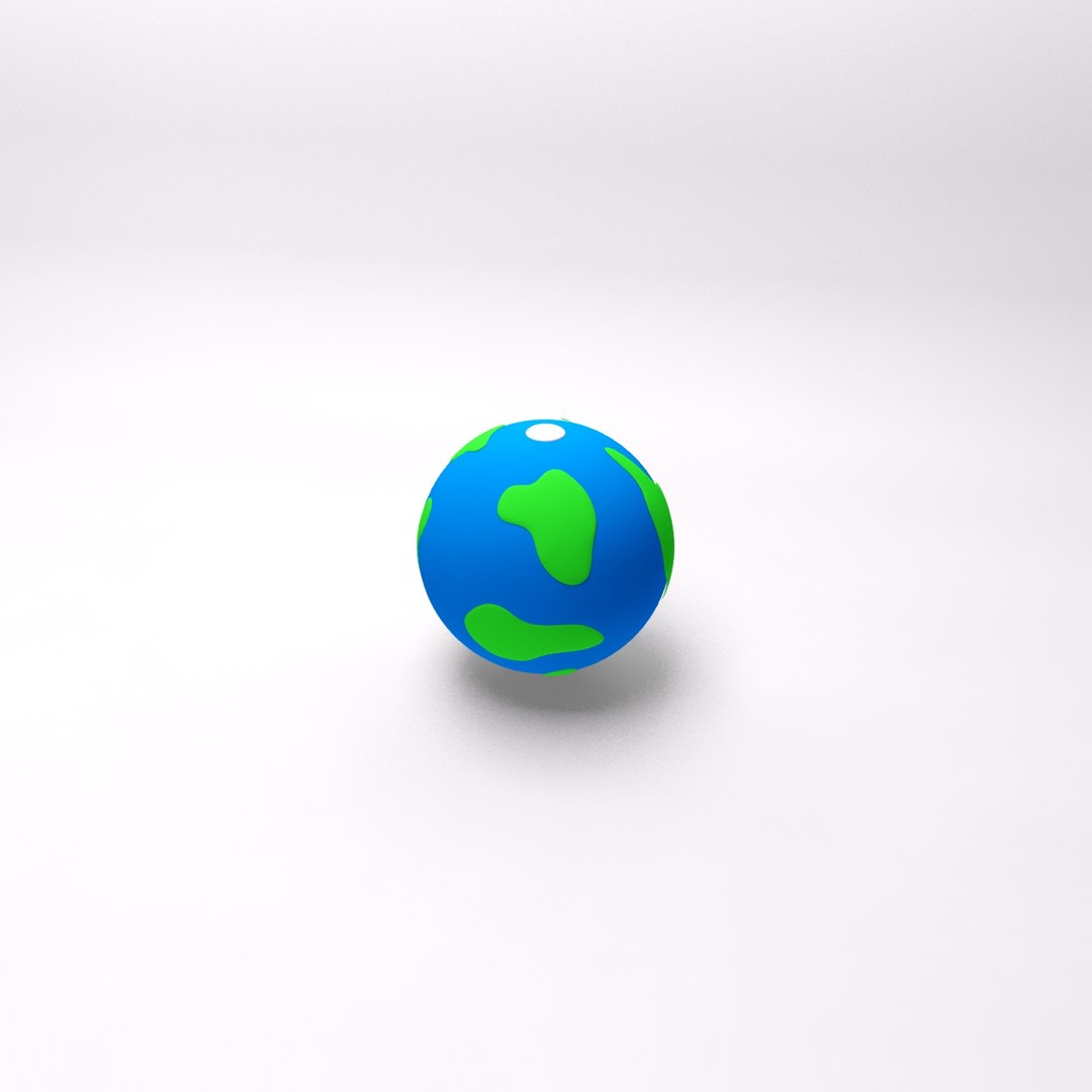 Cartoon Planet 3d Model