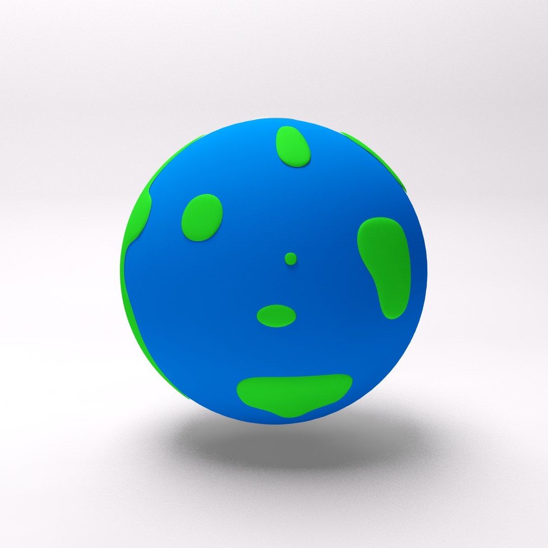 Cartoon Planet 3d Model