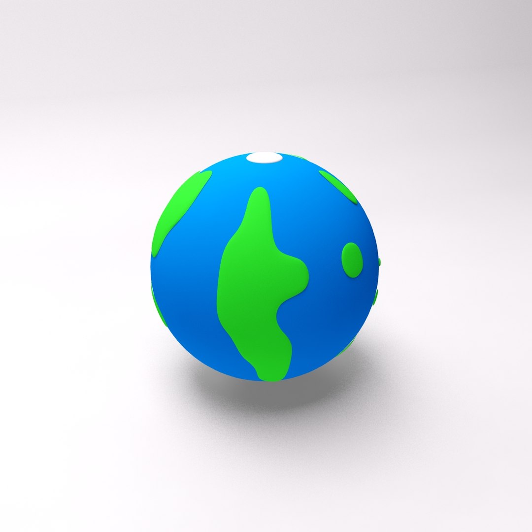 Cartoon Planet 3d Model
