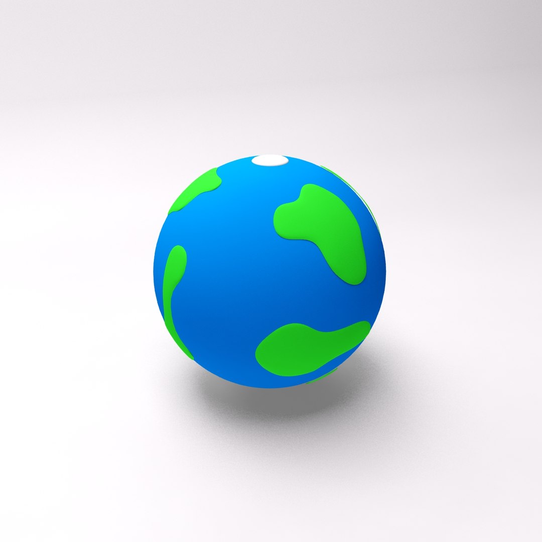 Cartoon Planet 3d Model