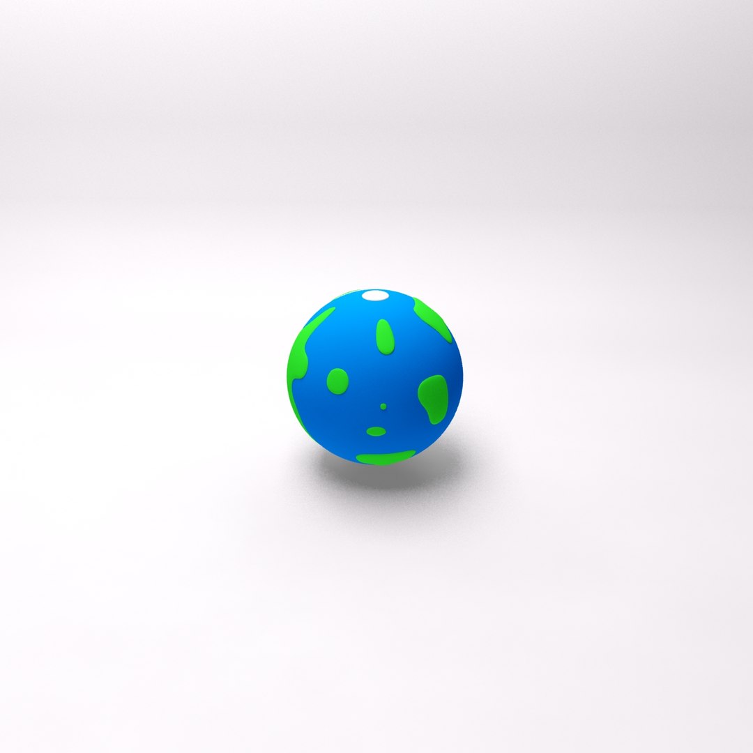 Cartoon Planet 3d Model