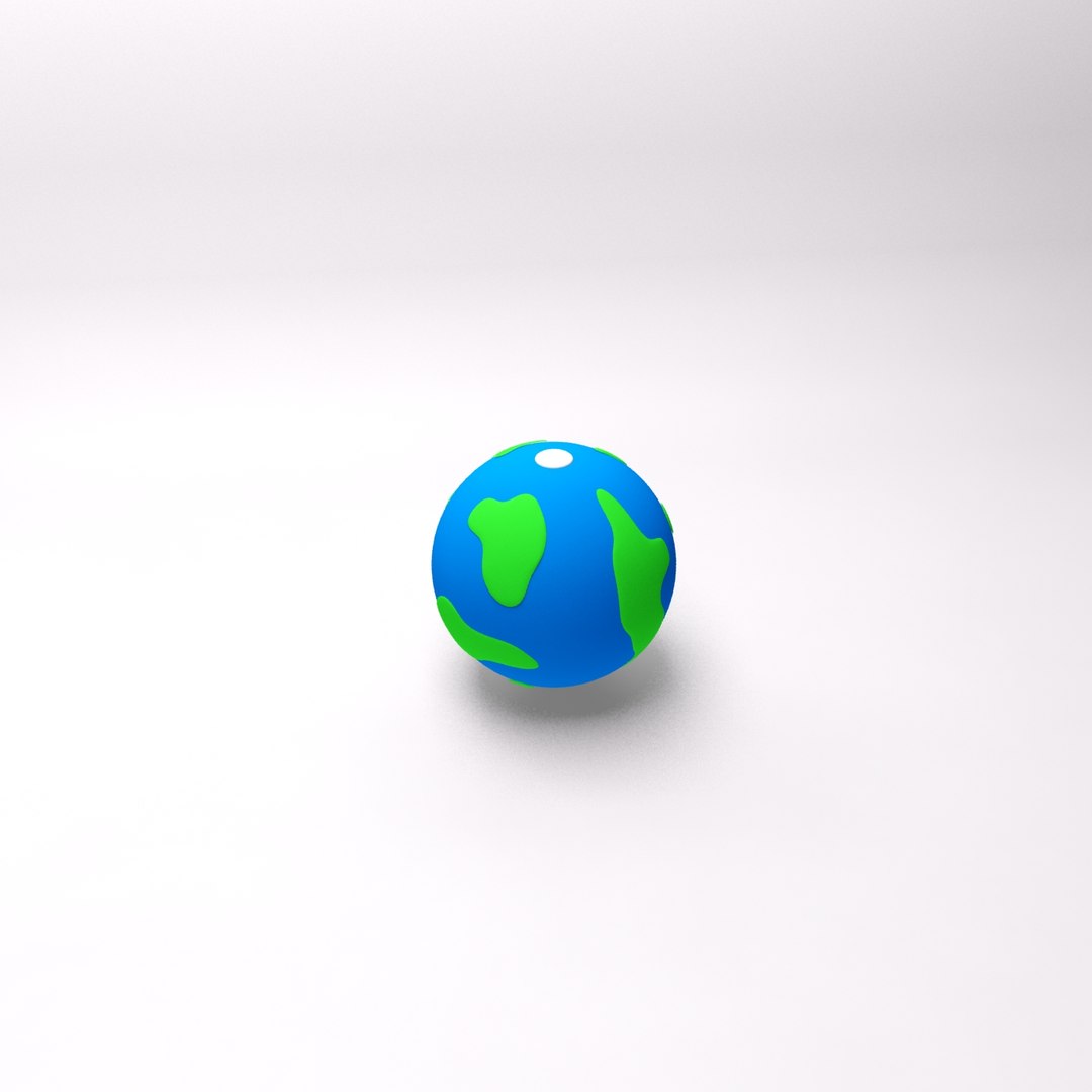 Cartoon Planet 3d Model