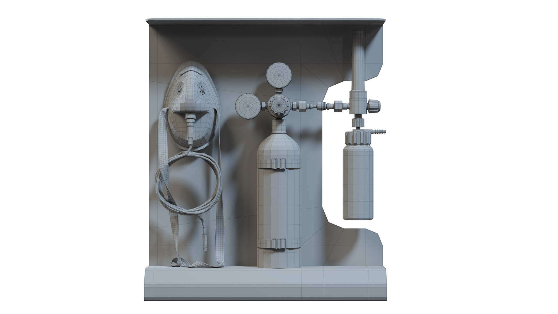 Oxygen Inhaler Medical Stand 3D Model - TurboSquid 2326450