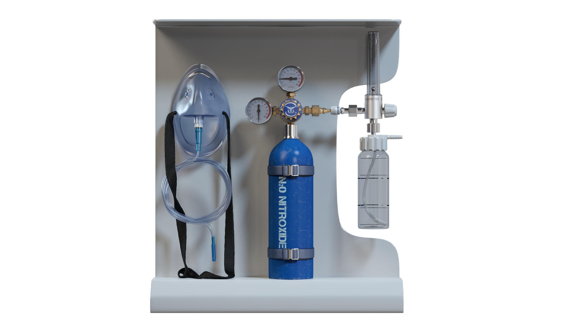 Oxygen Inhaler Medical Stand 3D Model - TurboSquid 2326450