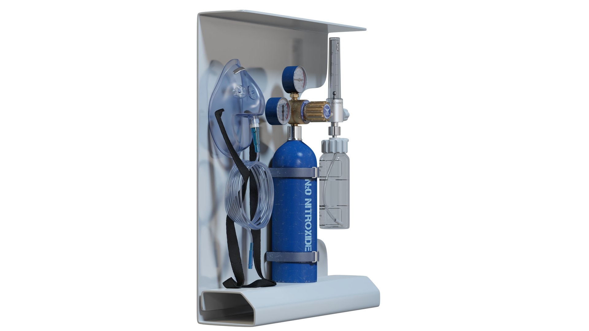 Oxygen Inhaler Medical Stand 3D Model - TurboSquid 2326450