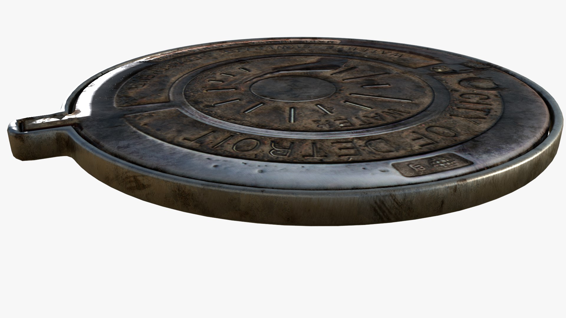 Sewer lid 3D model - TurboSquid 1759596