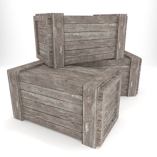 3d model of crate