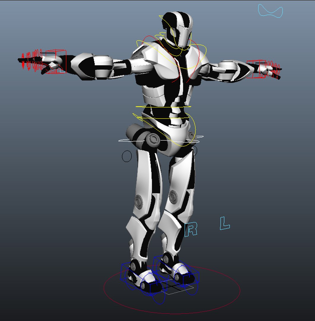 Maya Humanoid Robot Rig