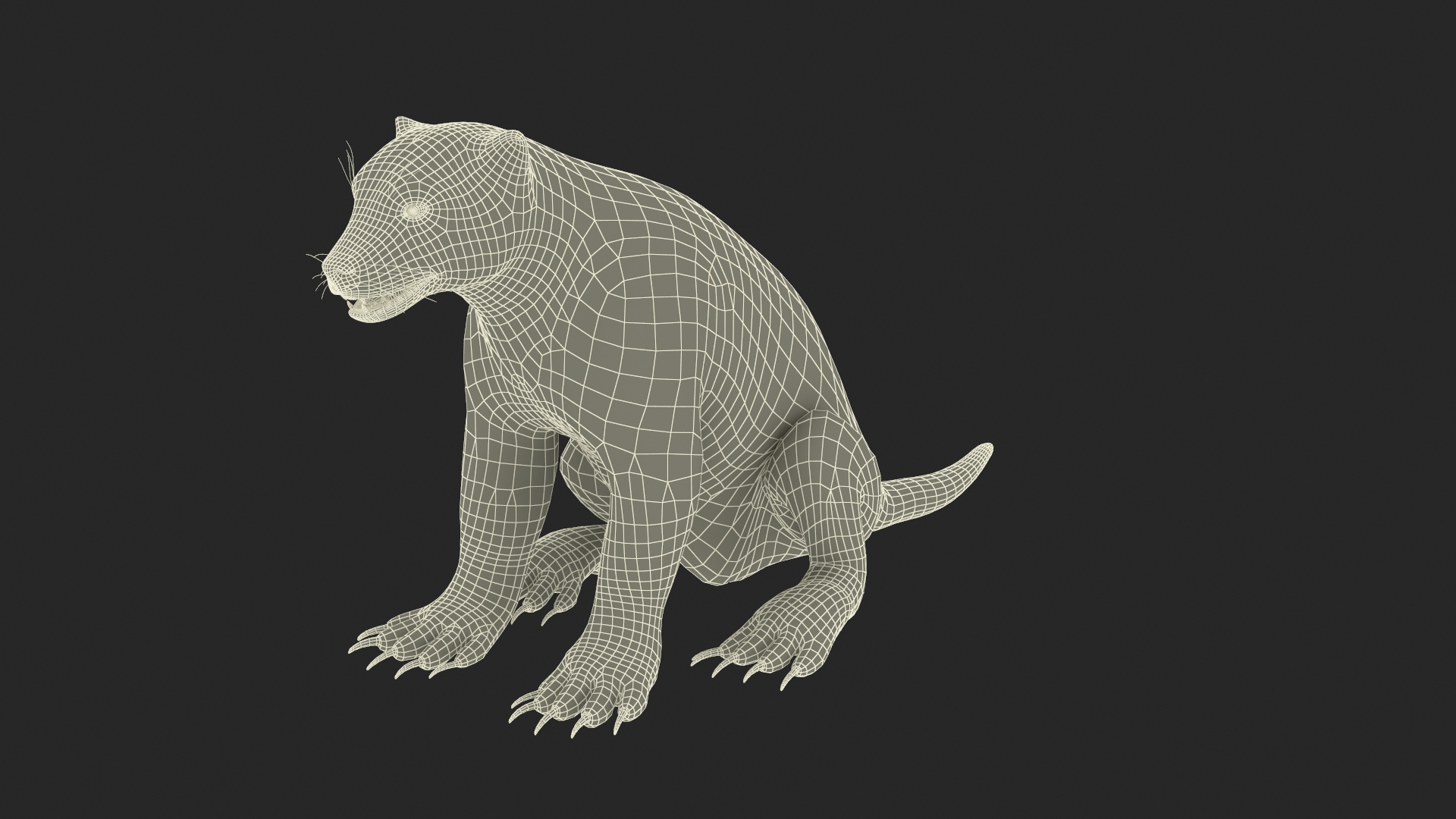 Wolverine Light Color Sitting Pose Model - TurboSquid 2130576