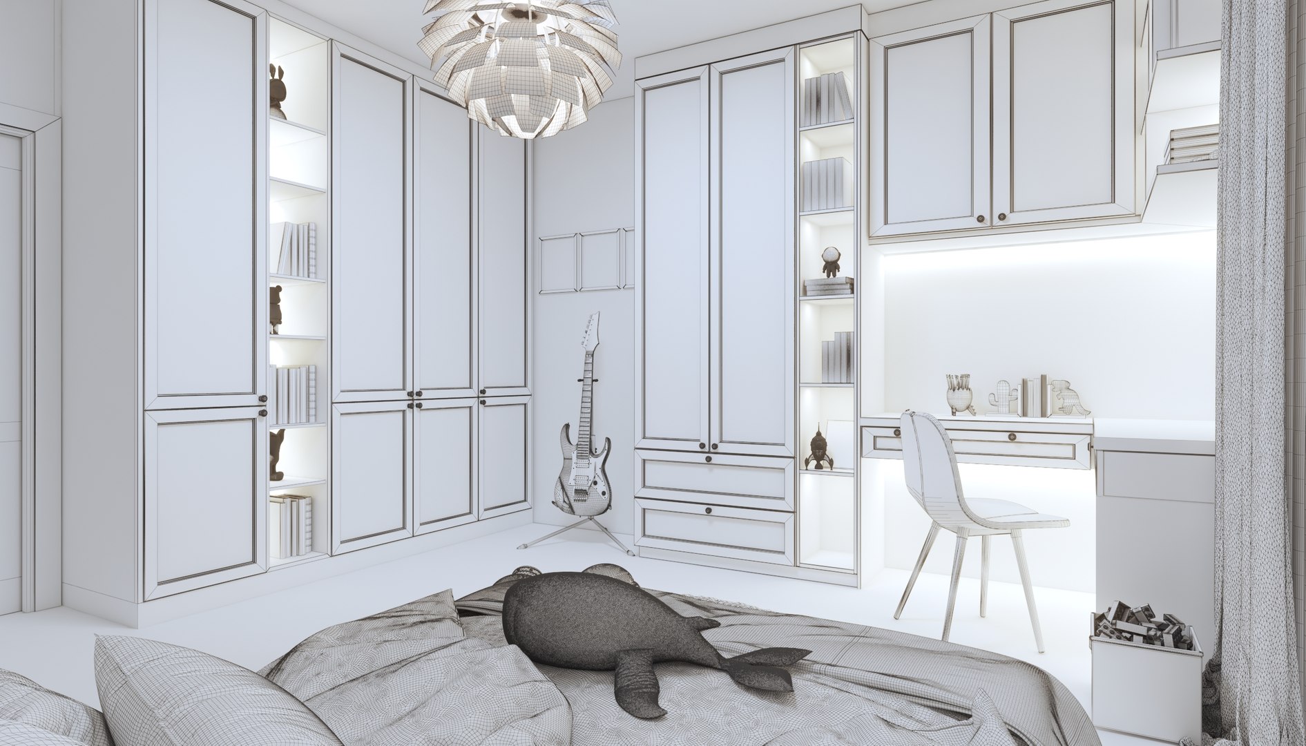 3D Kids Room Model - TurboSquid 2197362